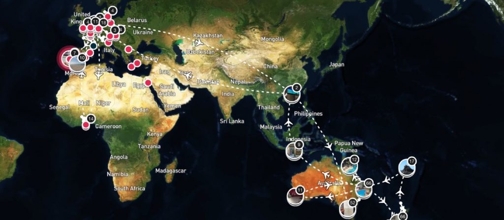 The best travel blog to share you beautiful trip; Polarsteps